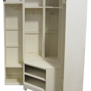 Custom Corner Lockers & Bench – Sawdust City Custom Furniture